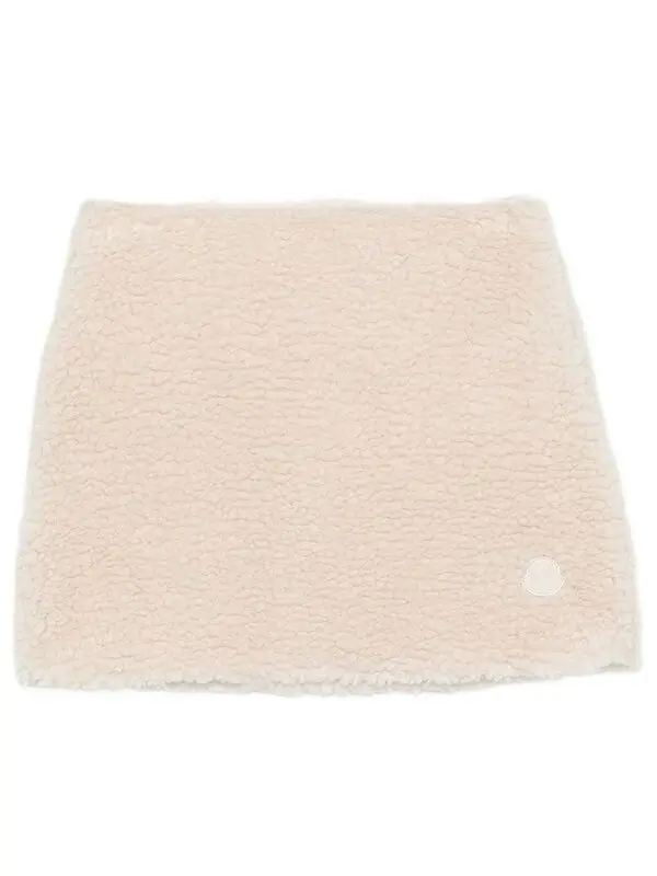 Moncler Minigonna Effetto Teddy - Multicolor
