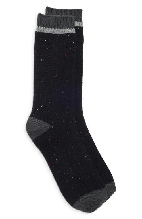 Nordstrom Cozy Waffle Socks - Black
