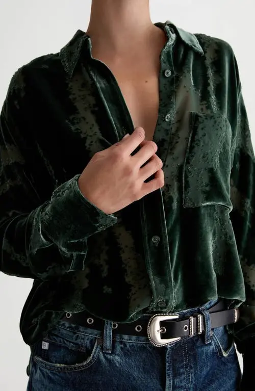 Ag Sawtelle Burnout Velvet Shirt
