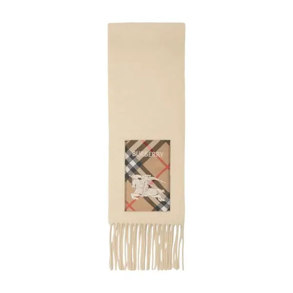 Burberry Check Label Cashmere Scarf