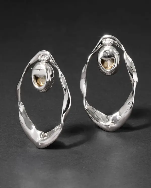 Alexis Bittar Molten Crystal Ribbon Earring