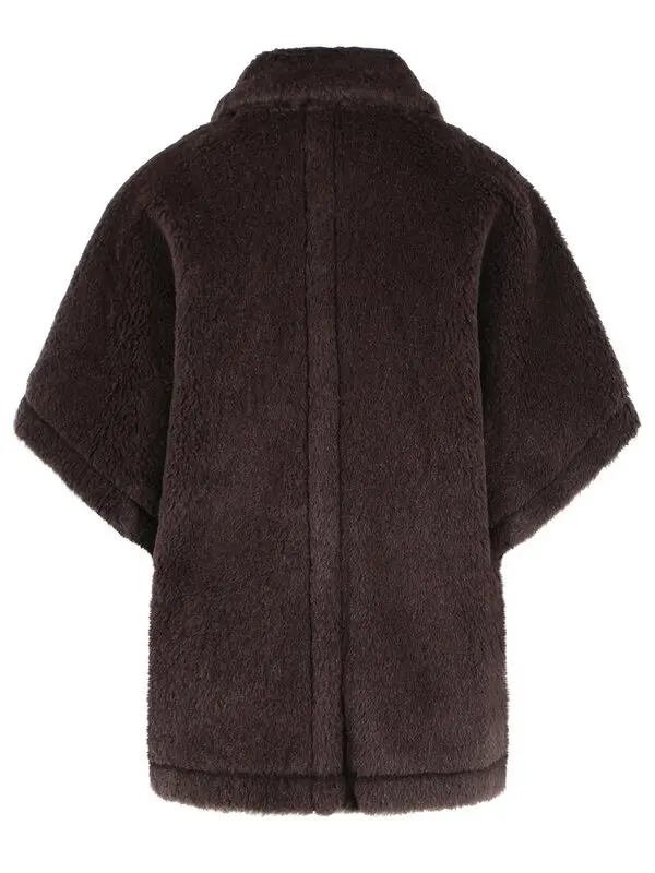 Max Mara Tebe1' Teddy Cape Of Alpaca And Wool