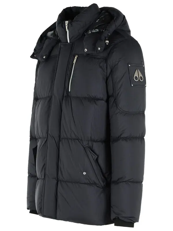 Moose Knuckles Everest 3q' Nylon Down Jacket - Black