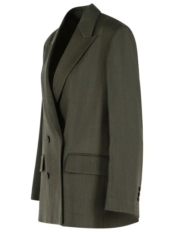 GOLDEN GOOSE Journey' Blazer In Viscose And Grey Virgin Wool