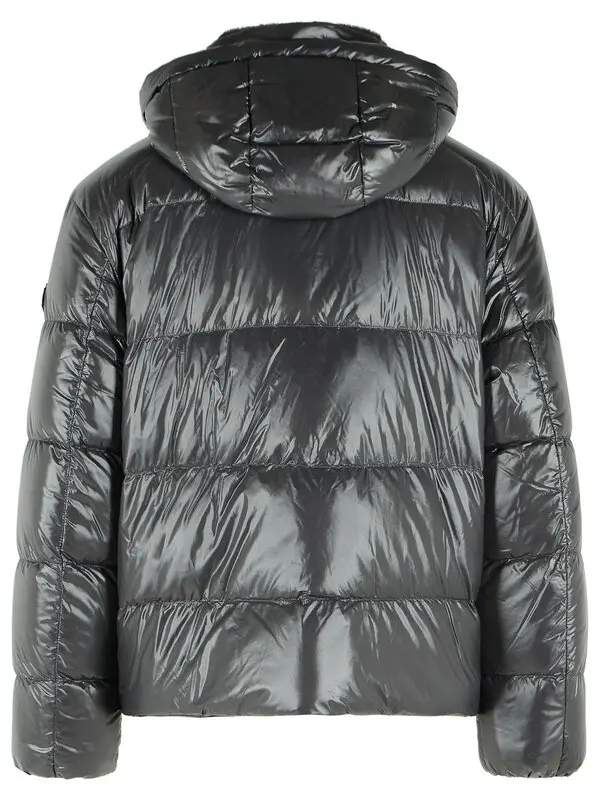 Moose Knuckles King' Reversible Grey Nylon And Polyester Down Jacket