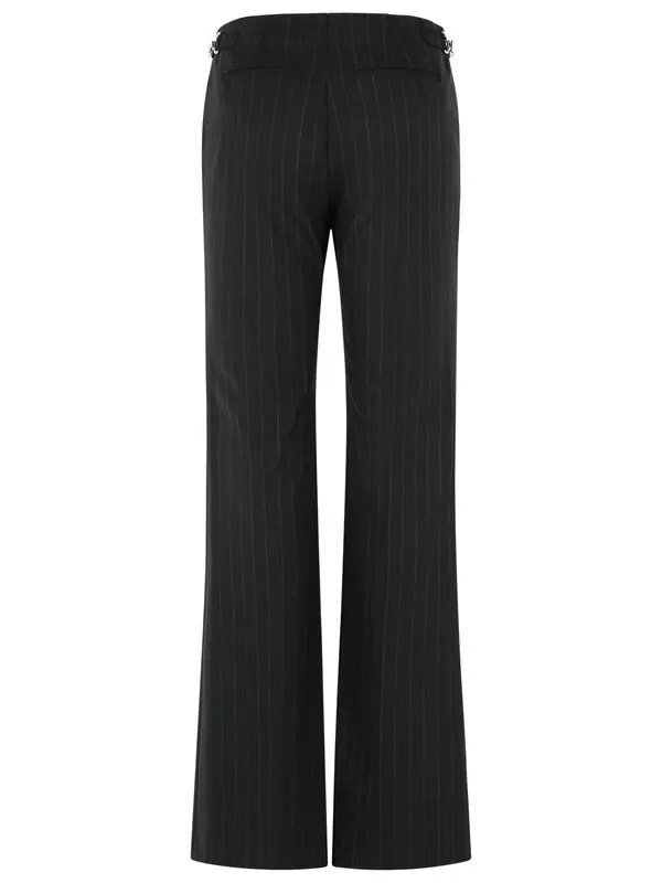 Sportmax Alcamo' Chevron Wool Flared Pants