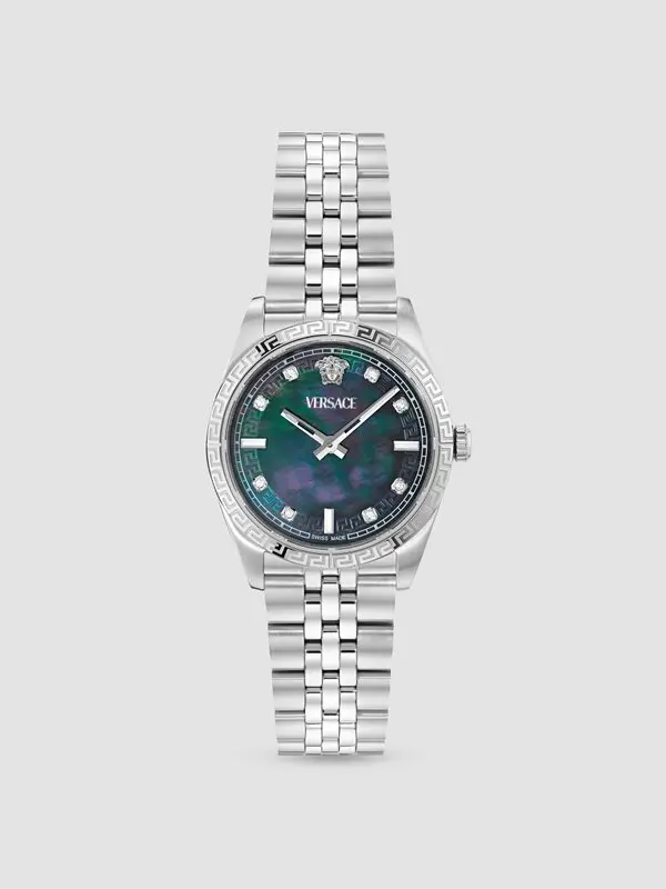 Versace Millenyium Stainless Steel & 0.064 Tcw Diamond Bracelet Watch/32mm - Silver