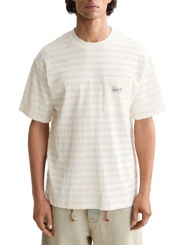 Scotch & Soda Striped Stretch-cotton T-shirt
