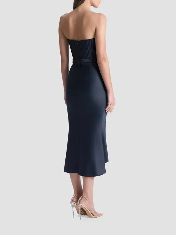 ZHIVAGO Germaine Stretch-satin Midi-dress