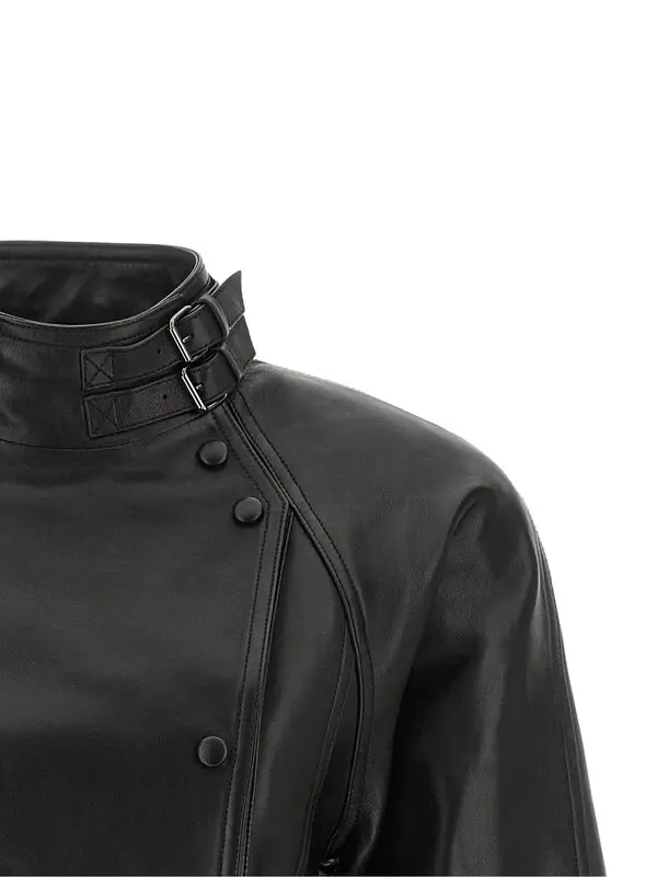 Balmain Iconica' Leather Jacket