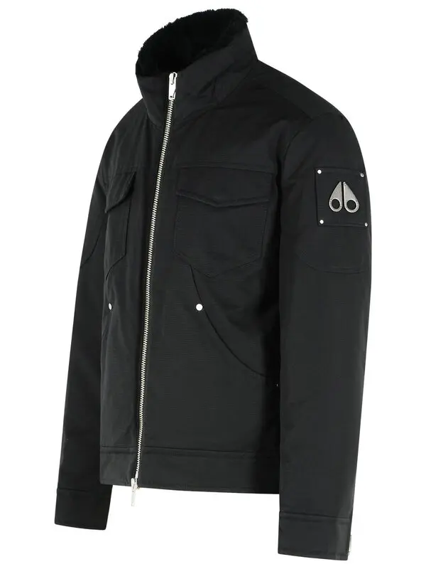 Moose Knuckles Falcon' Cotton Blend Jacket - Black