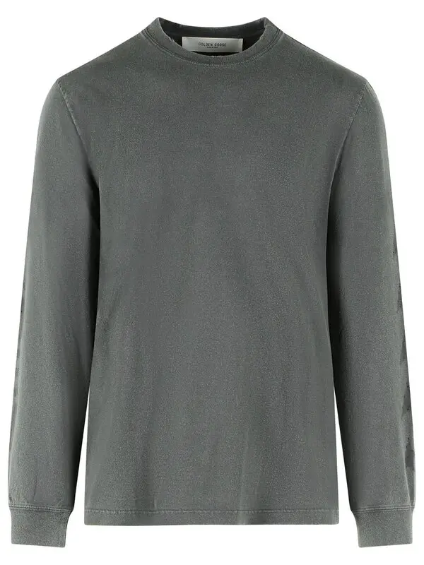 GOLDEN GOOSE Cotton T-shit - Gray