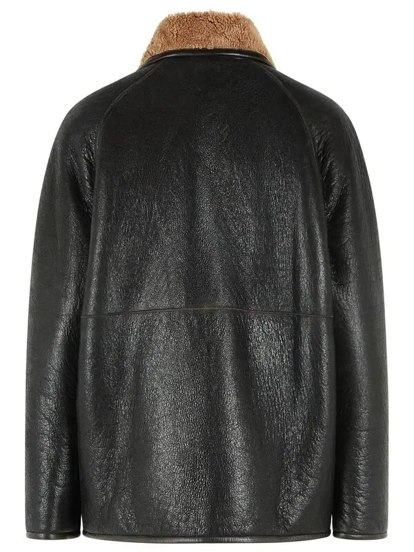 Isabel Marant Étoile Camber' Black Pele Sheepskin