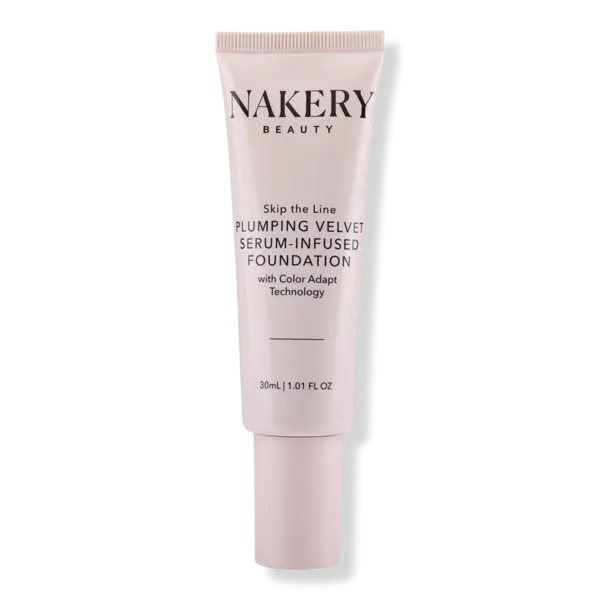 NAKERY BEAUTY Skip The Line Instant Coverage Plumping Velvet Serum-infused Foundation - Medium/deep