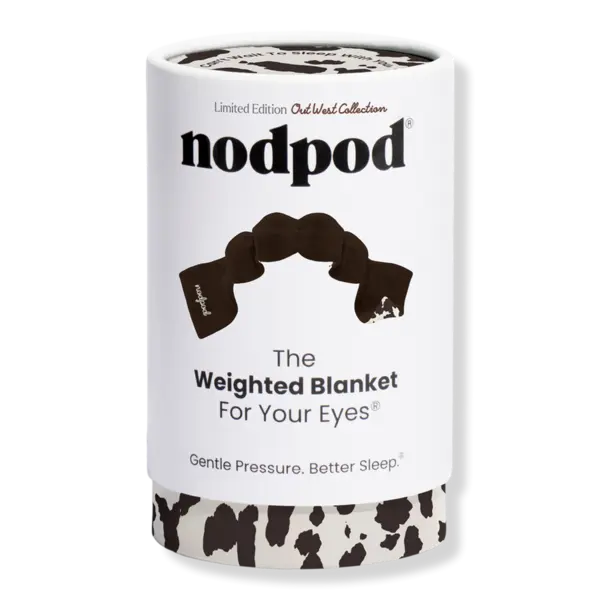 NODPOD Weighted Blanket For Your Eyes Out West Collection - Cowhide