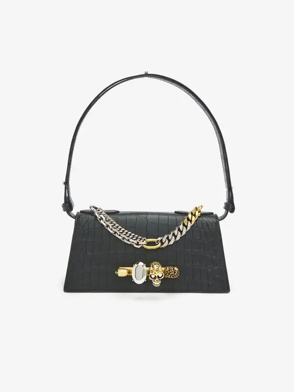 Alexander McQueen Jewelled Mini - Black