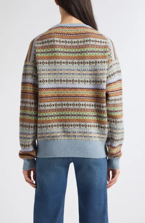 &daughter Lorne Oversized Fair Isle Crewneck Wool Sweater