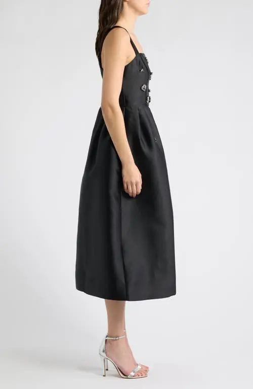 Julia Jordan Embellished A-line Midi Dress