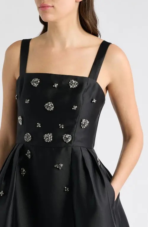 Julia Jordan Embellished A-line Midi Dress