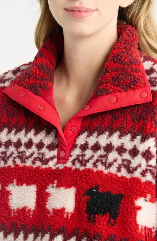 ROWING BLAZERS Sheep Cropped High Pile Fleece Pullover