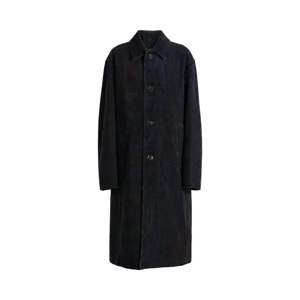 Dries Van Noten Oversized Long Coat 'petrol