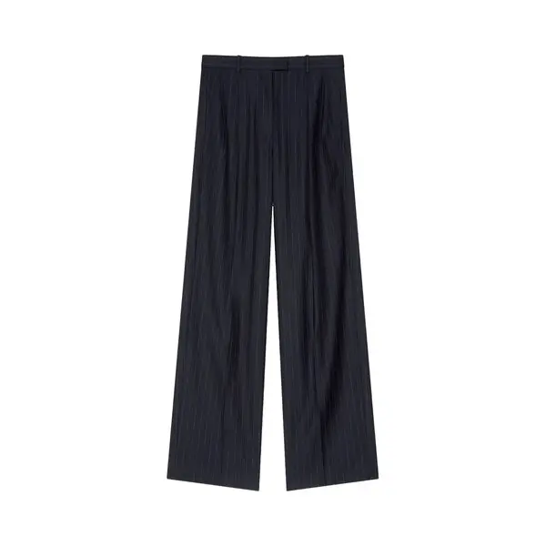 Givenchy Double Pleat Trousers 'dark Navy - Tan