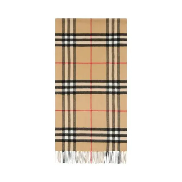 Burberry Mu 200x52 Gc Brs Cs Scarves 'archive Beige - Tan