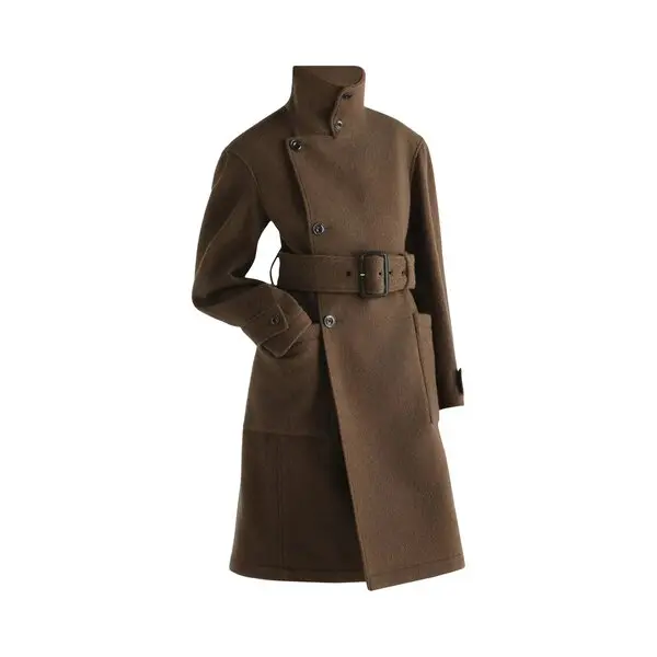 LEMAIRE Shaped Wrap Coat 'mud
