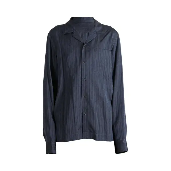 Dries Van Noten Striped Fluid Jacket - Blue