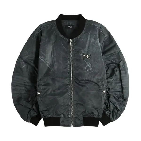 THUG CLUB Jamong Two Tone Washed Ma-1 Jacket