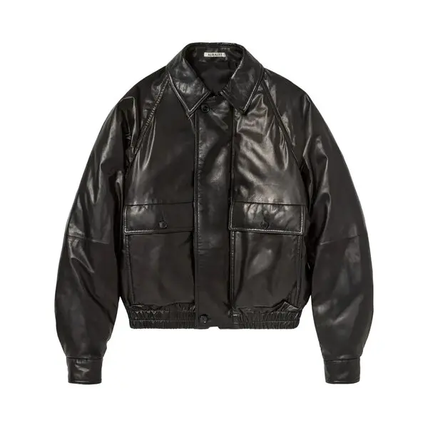 Auralee Fine Calf Leather Down Blouson