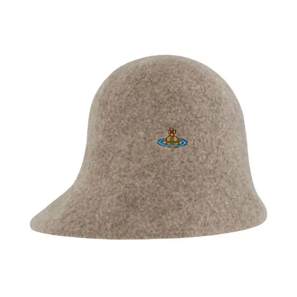 VIVIENNE WESTWOOD Basque Cloche Hat 'mocha