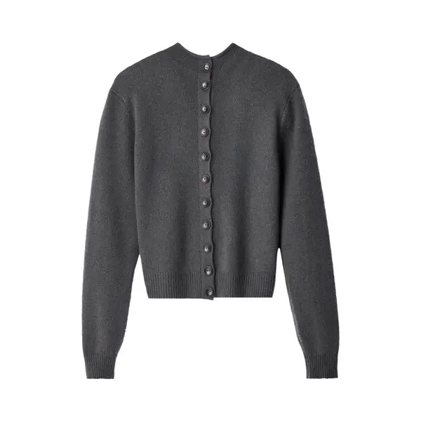 LEMAIRE Reversible Buttoned Sweater 'stone
