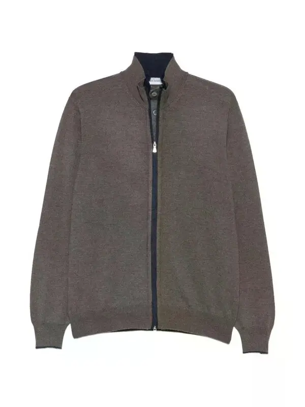 GRAN SASSO Zip-up High-neck Cardigan