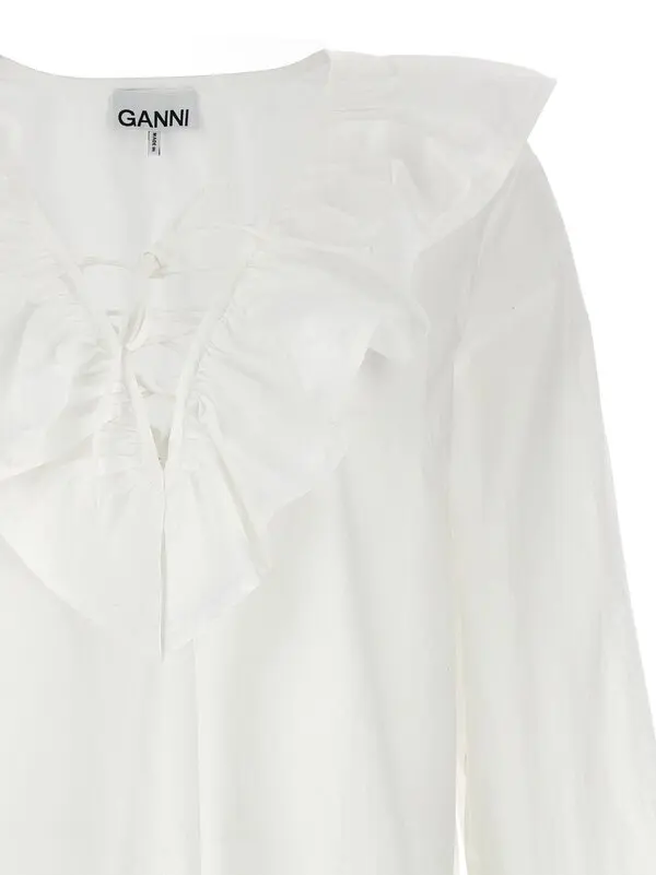 GANNI Ruffles Shirt