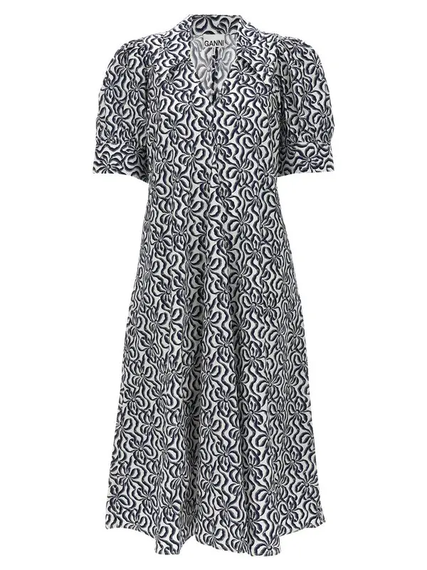 GANNI Printed Dress - Multicolor