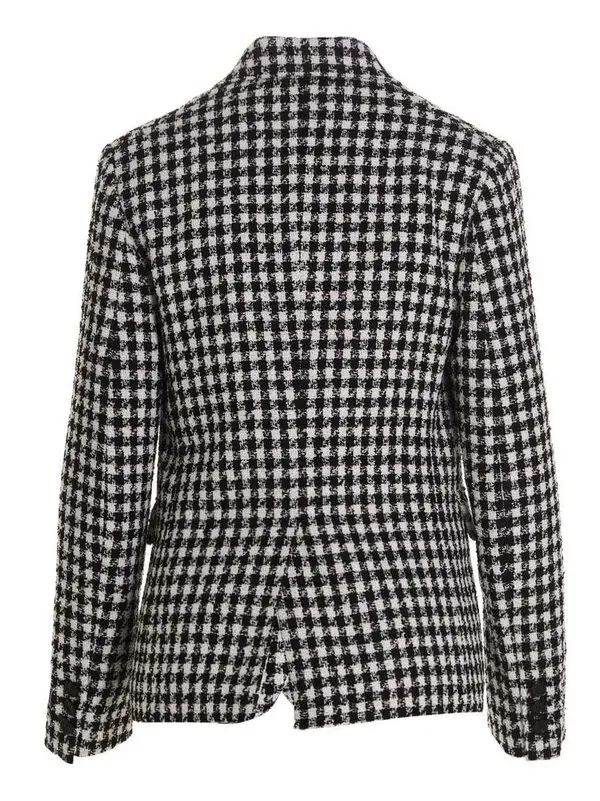 Versace Tweed Wool Blazer Jacket