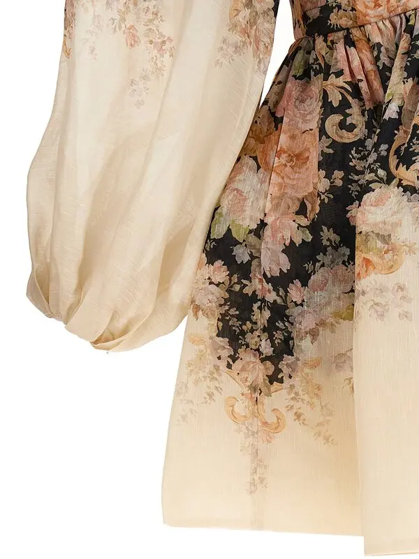 Zimmermann Illustration Draped Mini' Dress