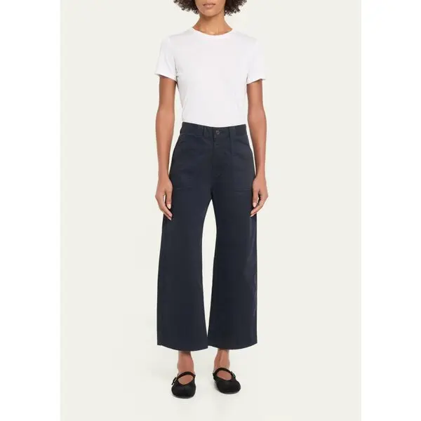 Moussy Vintage Gusset Mid-rise Ankle Cargo Pants