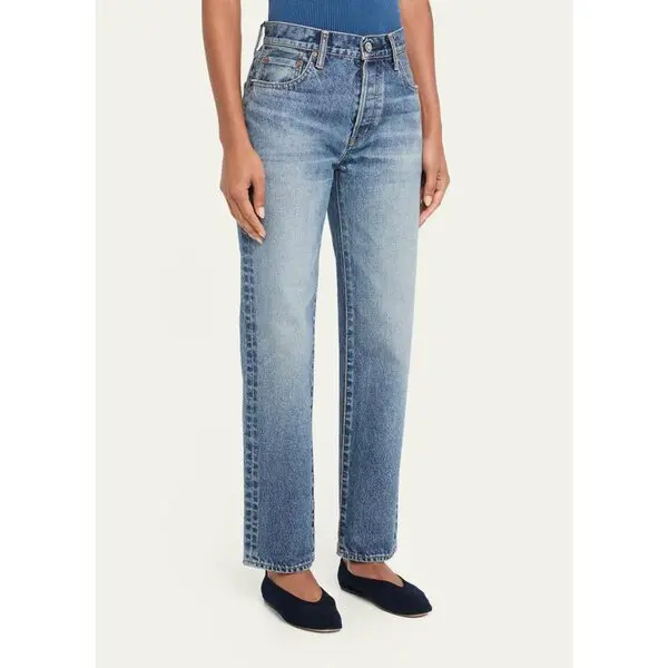 Moussy Vintage Wythe Mid-rise Straight-leg Jeans