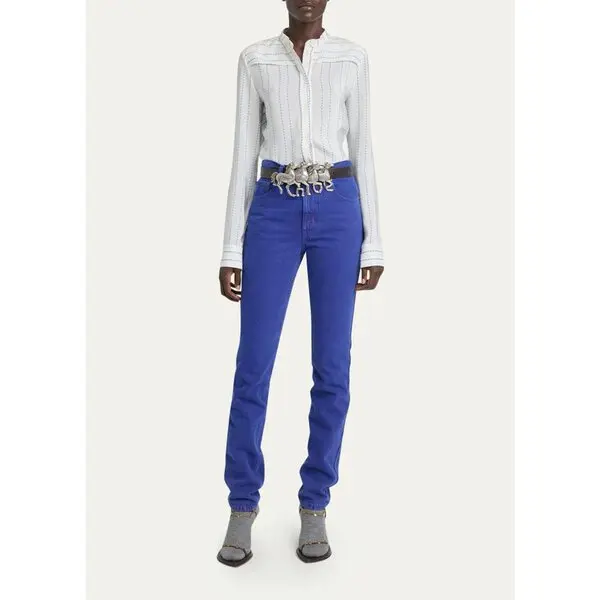 Chloé Striped Silk-blend Shirt