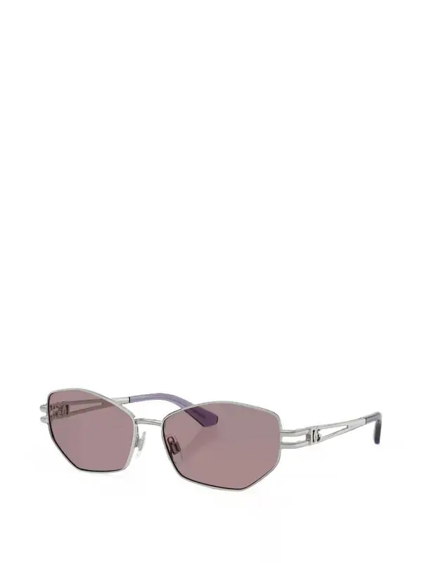 Dolce & Gabbana Geometric-frame Sunglasses - Silver