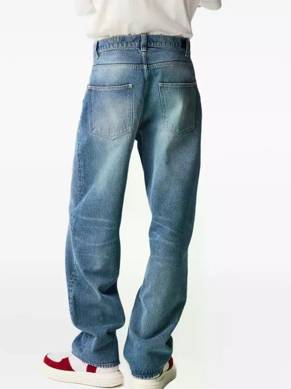 ADNYM Awi 211 Faded Straight-leg Jeans