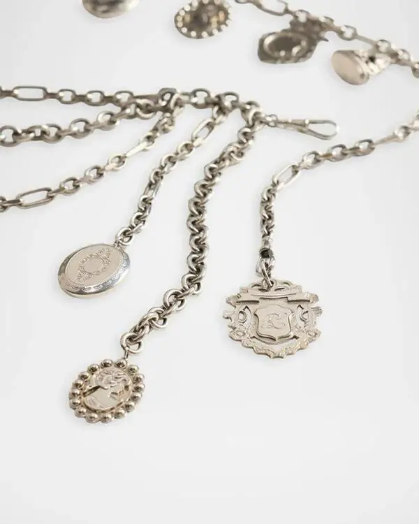 Ralph Lauren Multichain Charm Belt - Silver2