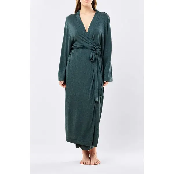PAPINELLE Kate Modal Soft Maxi Robe - Deep Emerald