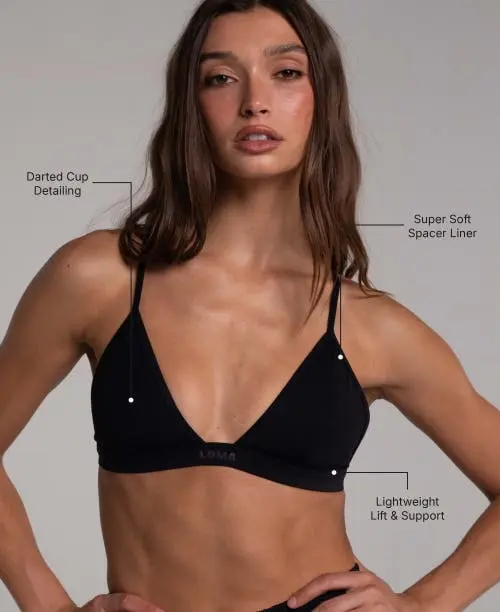 LDMA Contour Sport V Bralette - Black