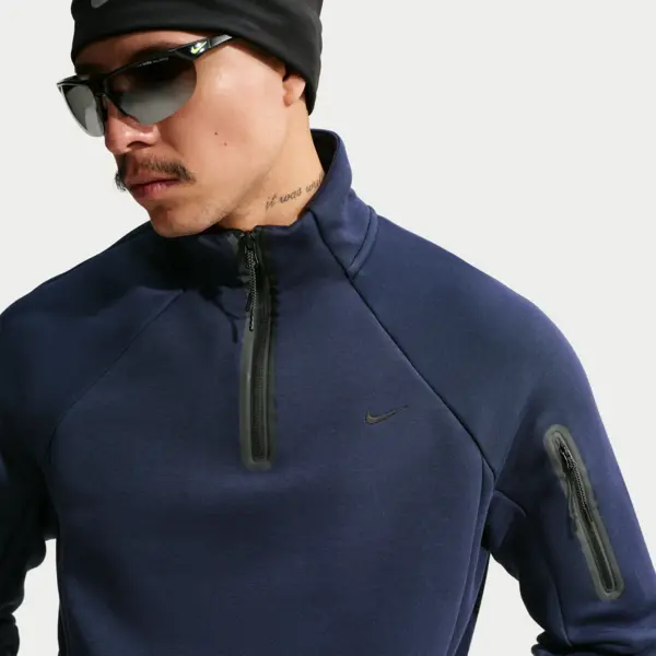 Nike Tech Fleece Quarter-zip Top - Blue