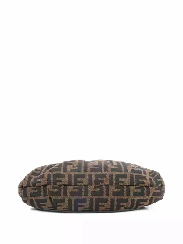 Fendi Chef Flap Bag Zucca Canvas Small Shoulder Bag