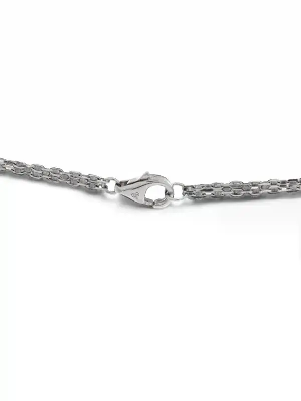 Cartier 2 Diamonds Love Pendant 18k White Gold With Diamonds Necklace