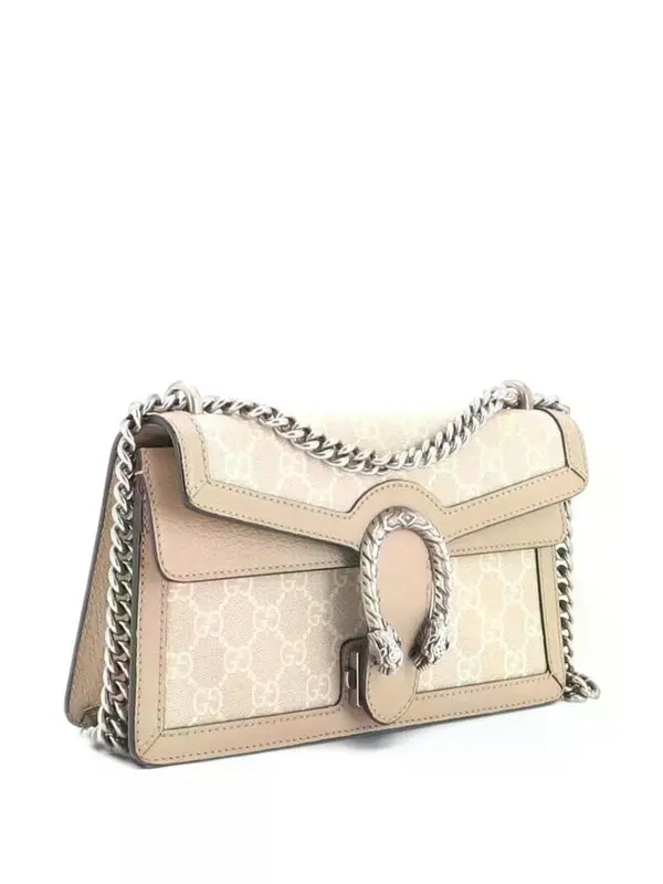 Gucci Dionysus Bag Gg Coated Canvas With Leather Small Shoulder Bag
